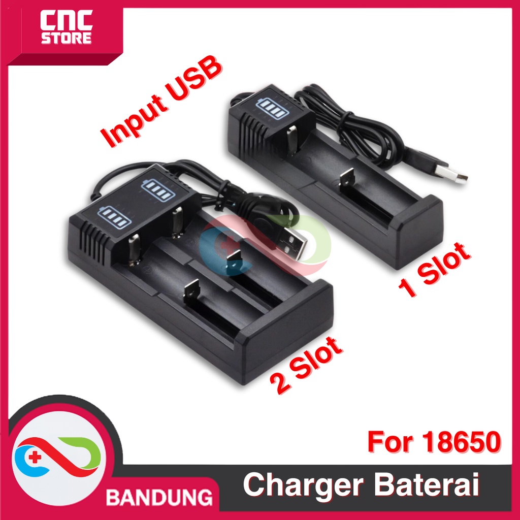 Jual Fast Charger Charging Lithium Baterai 18650 26650 Up to 3A USB | Shopee Indonesia