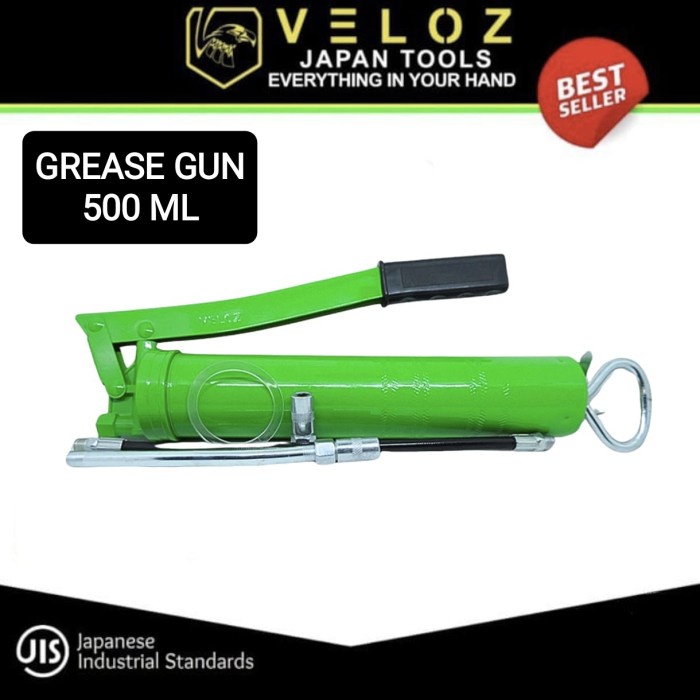 Jual VELOZ hand grease gun 500 ML pompa gemuk oli 500 CC stempet manual ...