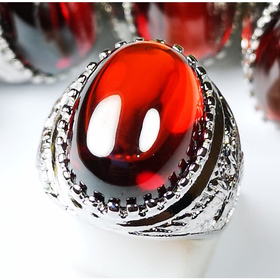 Jual Batu Permata Red Garnet Hessonite 9.25 Hardness Kristal | Shopee ...