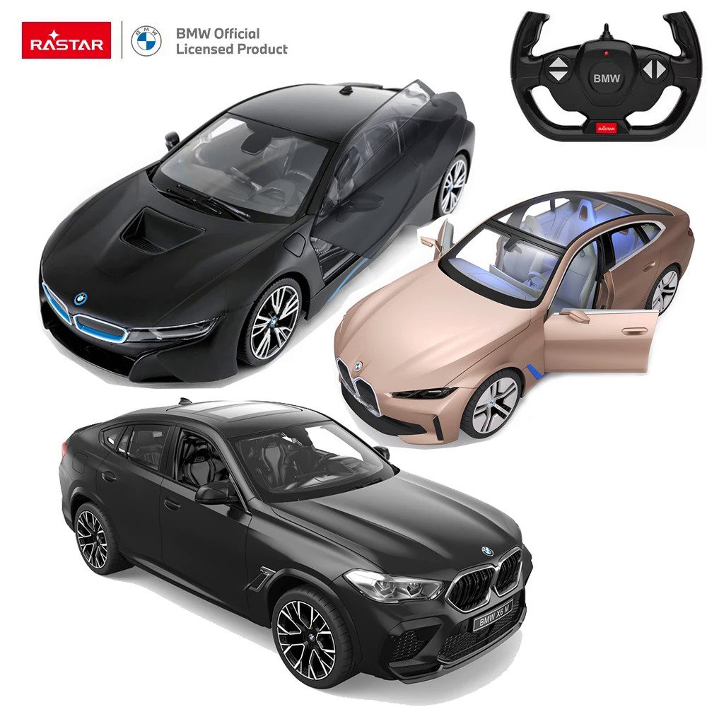 Jual RASTAR Mainan Mobil Remote Control BMW X6 M, Seri I4Concept I8 RC ...