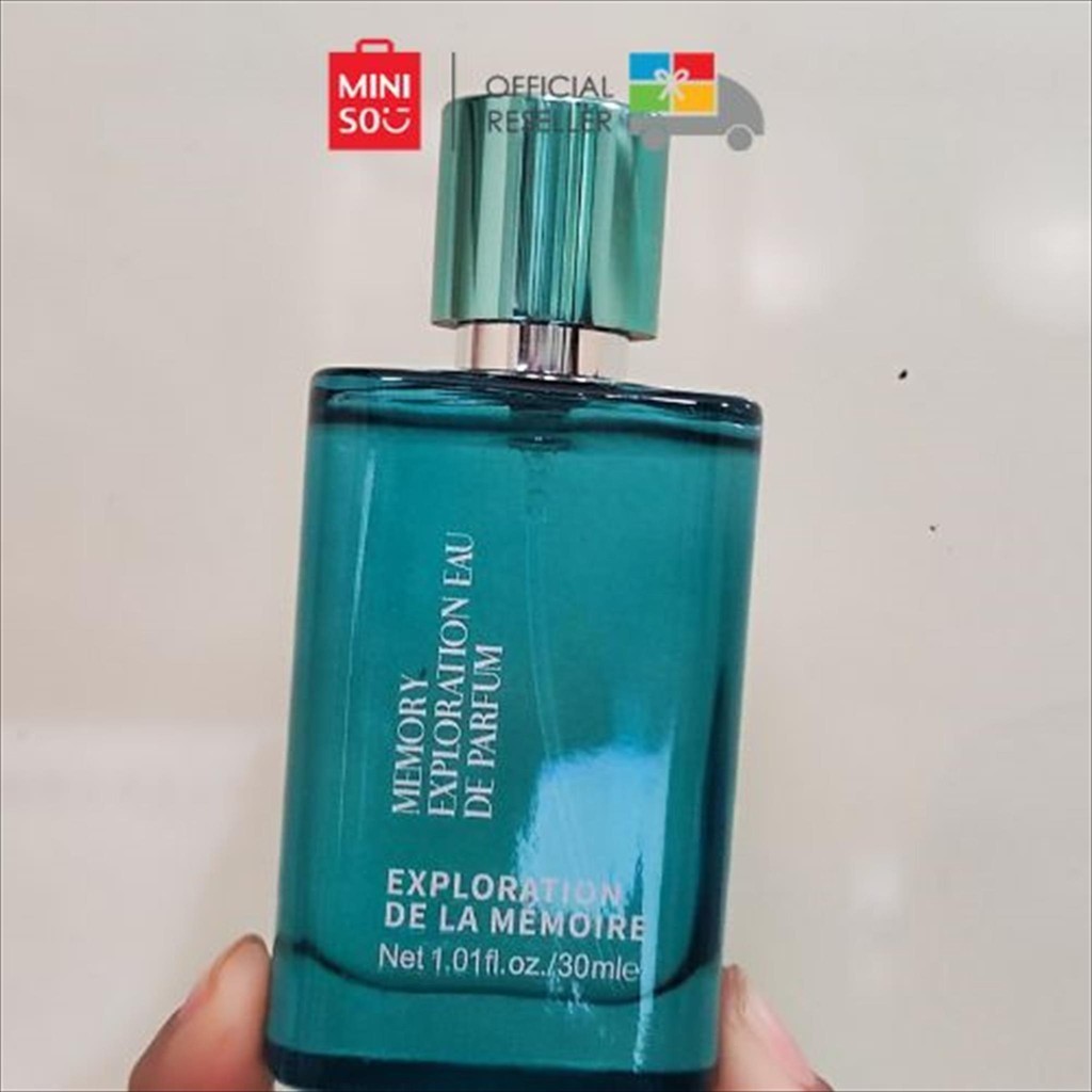 Jual MINISO Parfum Pria Memory Exploration EDP 30ml | Shopee Indonesia