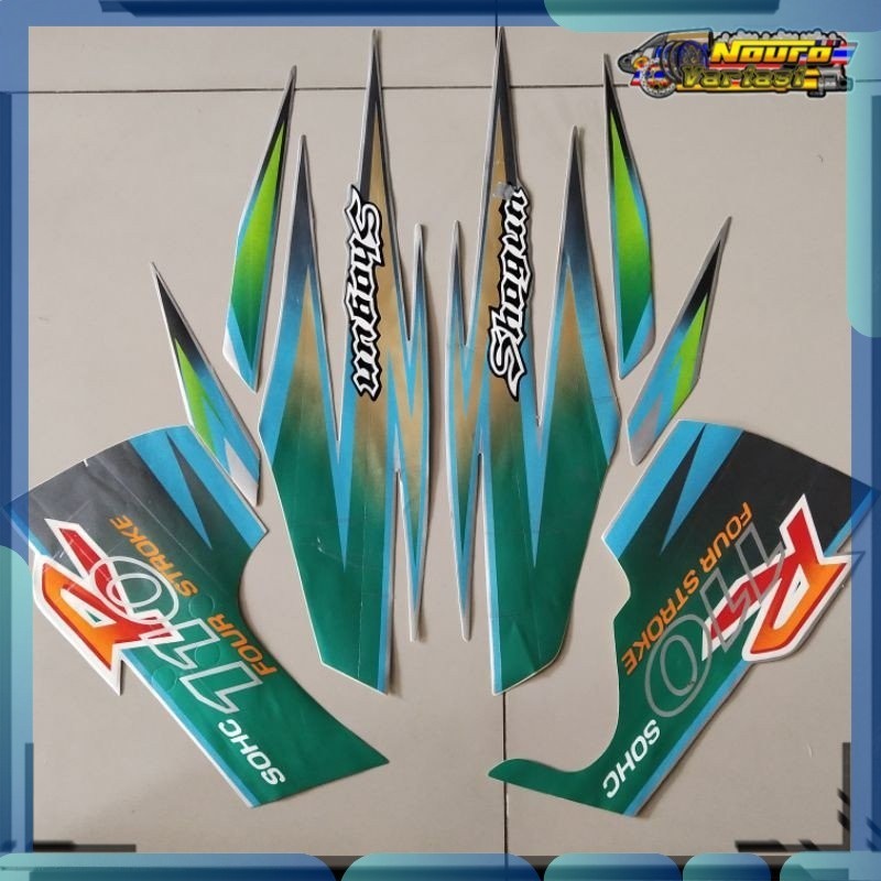 Jual Stiker striping suzuki shogun kebo 110 r 2000 2001 silver body ...