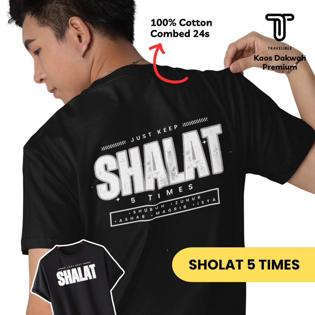 Jual Keep Shalat - Kaos Distro Islami Dakwah Premium Muslim - T-Shirt ...
