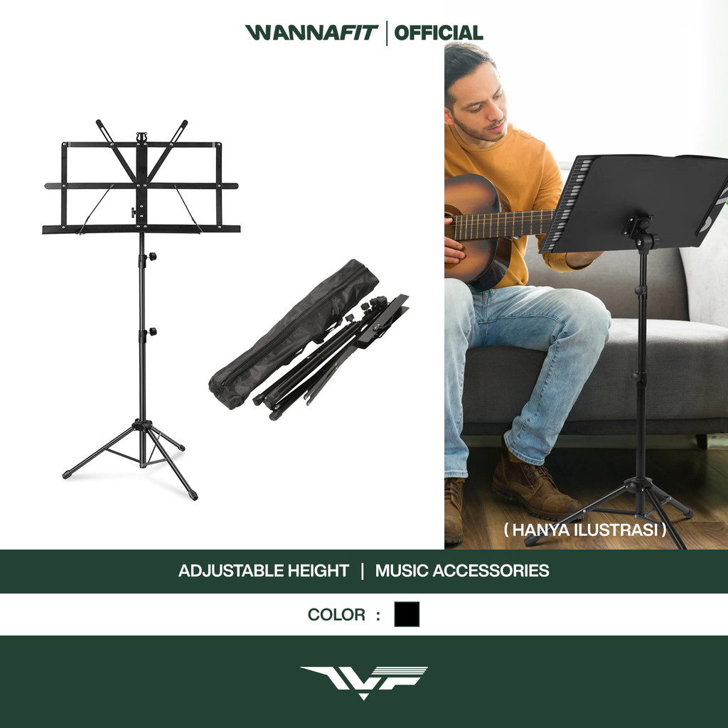 Jual WANNAFIT Stand Partitur | Tiang Buku Musik | Aksesoris Musik ...