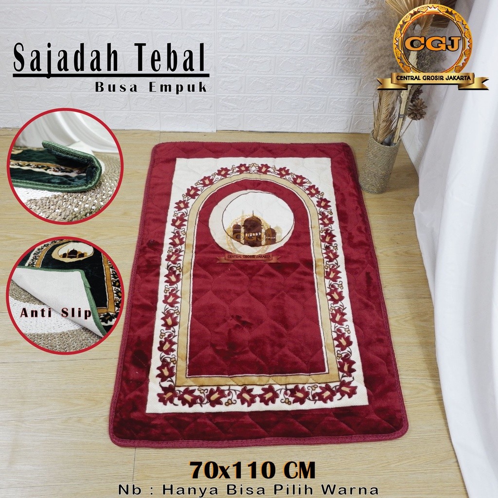 Jual Sajadah Busa Quilting Tebal Premium ( Anti slip ) Lembut & nyaman ...