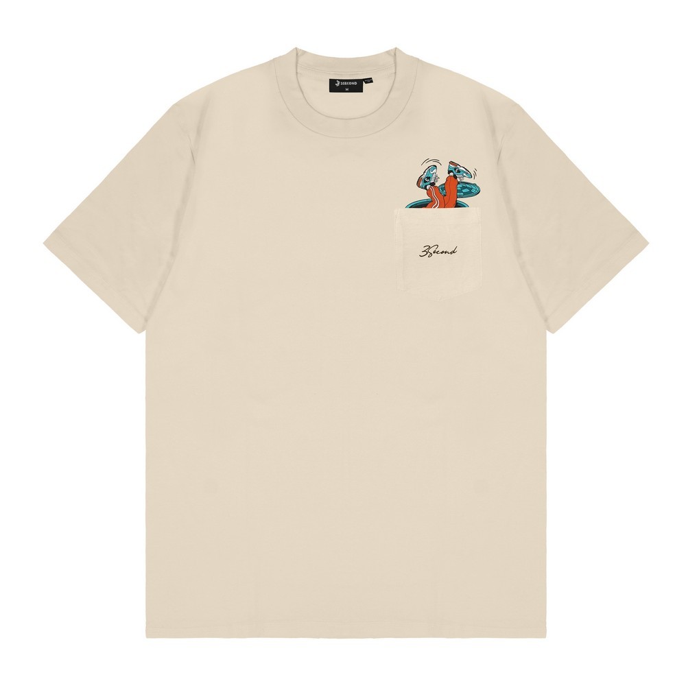 Jual 3Second Kaos Pria Lengan Pendek Regular Fit Katun Saku Fall 621224 ...