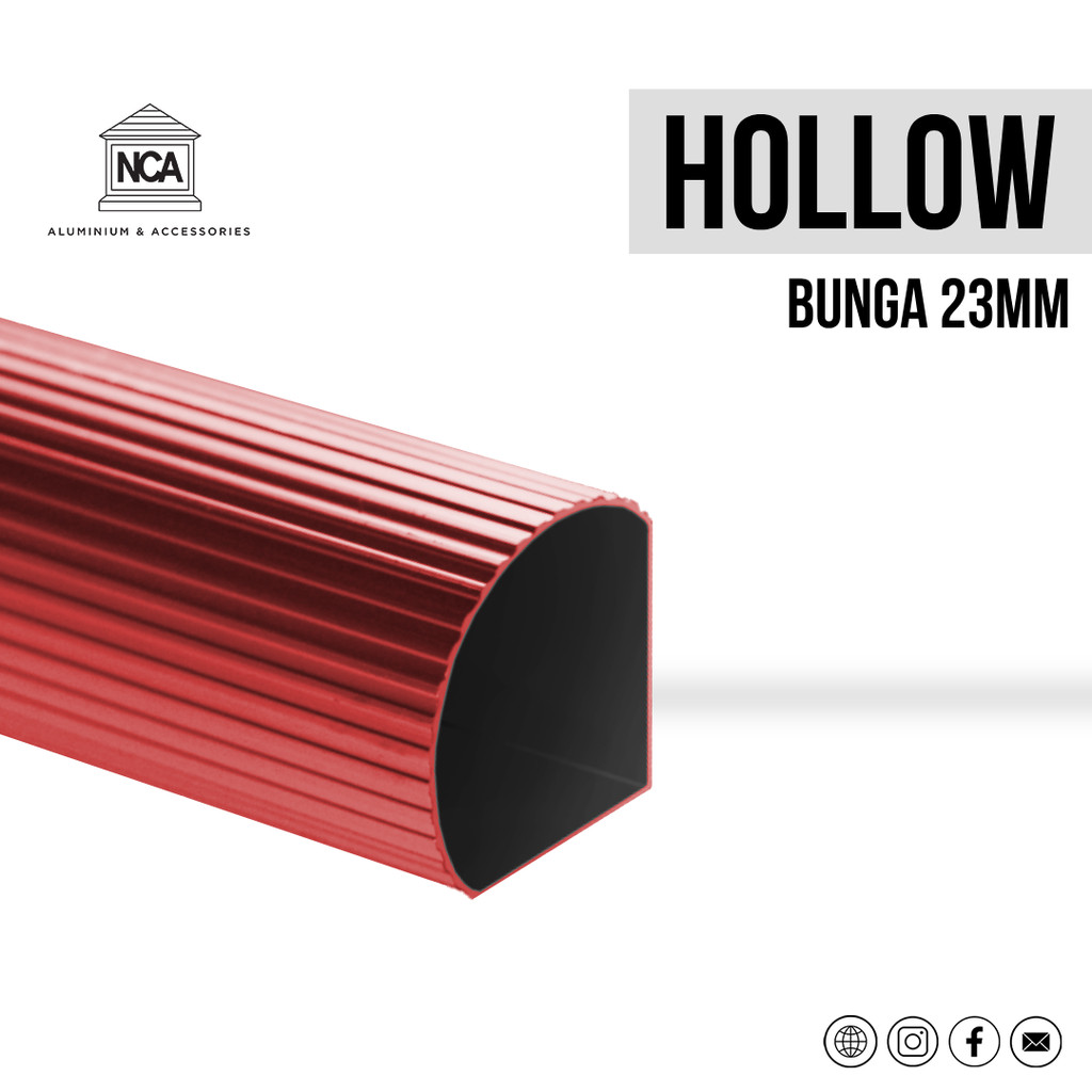 Jual Holo Bunga.23MM SAA/Aluminium Profile/Holo Bunga Ukuran 1 Meter ...