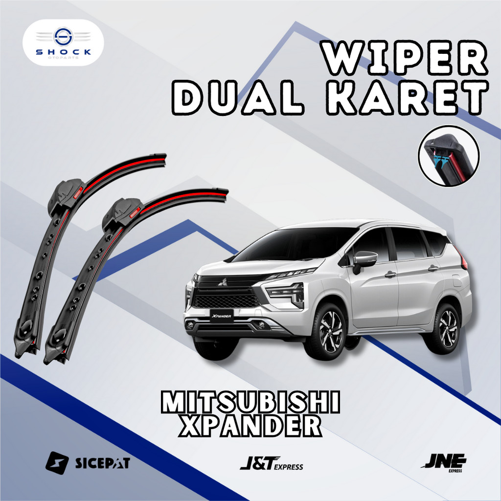 Jual Wiper Dual Blade Mobil Mistsubishi Xpander Model Ganda 2 Karet 1 ...