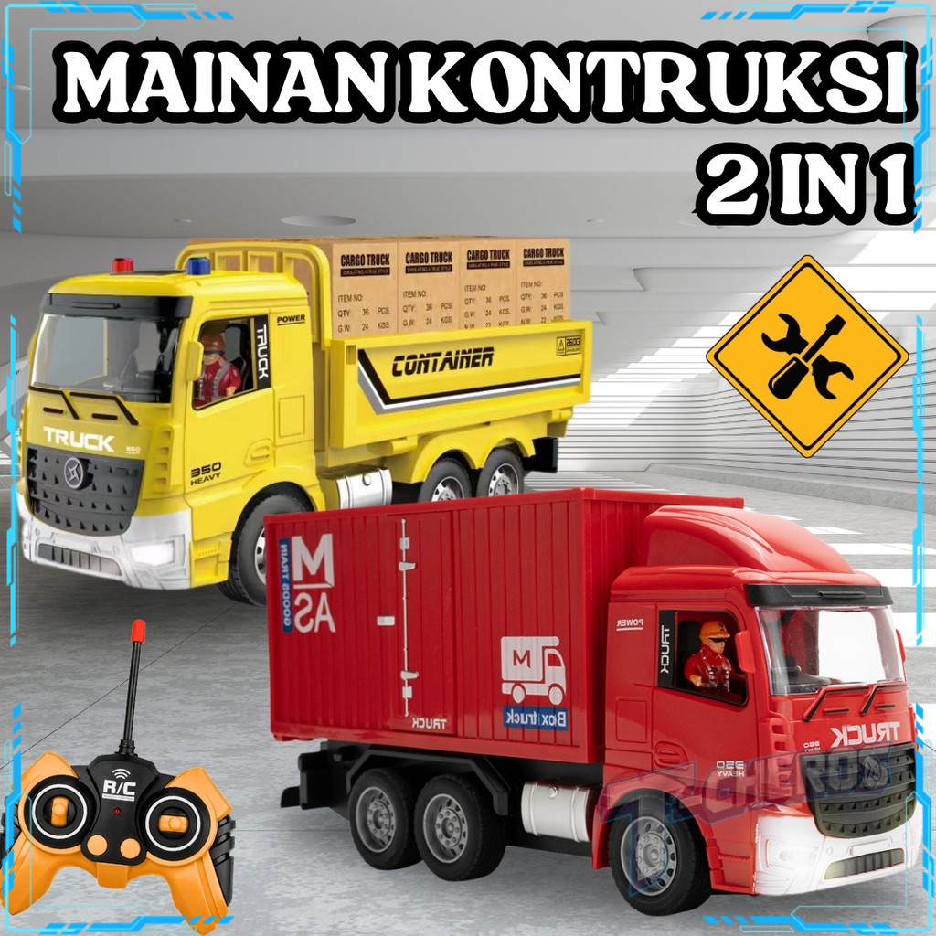 Jual Truck Kontainer Remote Control Mainan Fuso Hino 6 CH RC Variasi ...