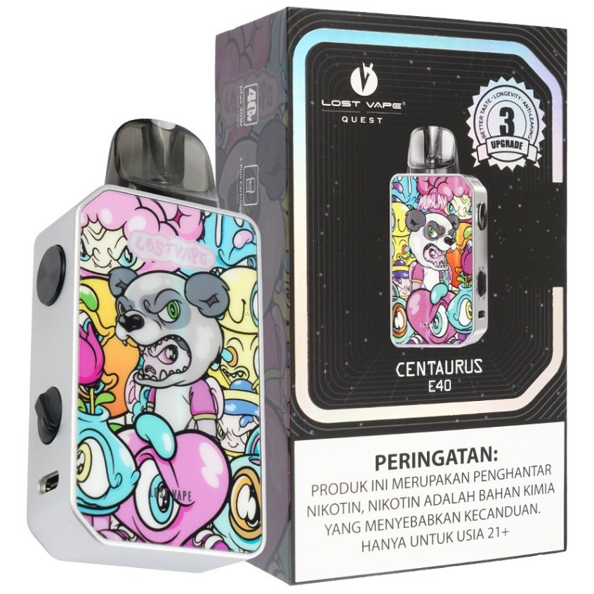 Jual Pod Centaurus E40 Muklay Pod Kit 40W 1400mAh Panda Silver By Lost ...