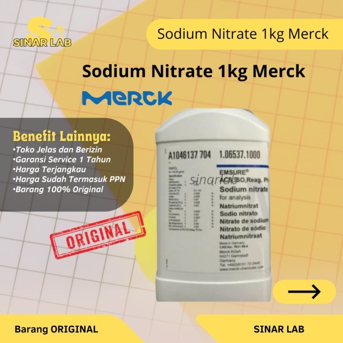 Jual Sodium Nitrate 1kg Brand Merck | Shopee Indonesia