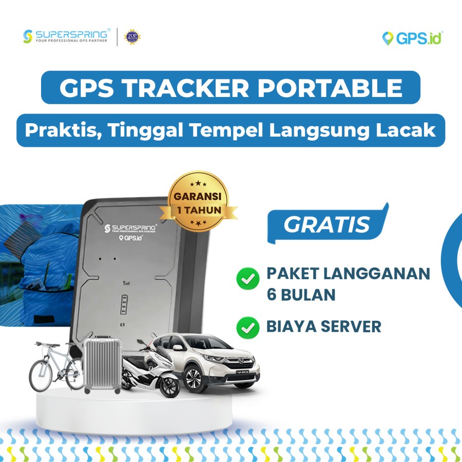 Jual GPS TRACKER PORTABLE MAGNET SUPERSPRING M20 | Shopee Indonesia