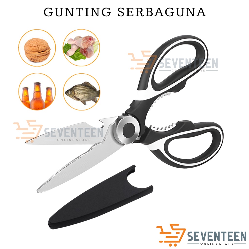 Jual SEVENTEEN GUNTING DAPUR MULTIFUNGSI SUPER TAJAM GUNTING PEMOTONG ...