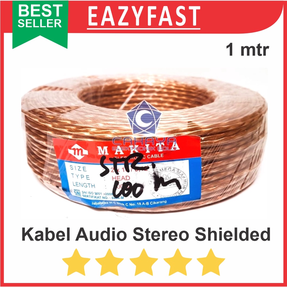 Jual Kabel Head Audio Stereo Skerem Isi 3 Tembaga Gold Shileded Speaker ...