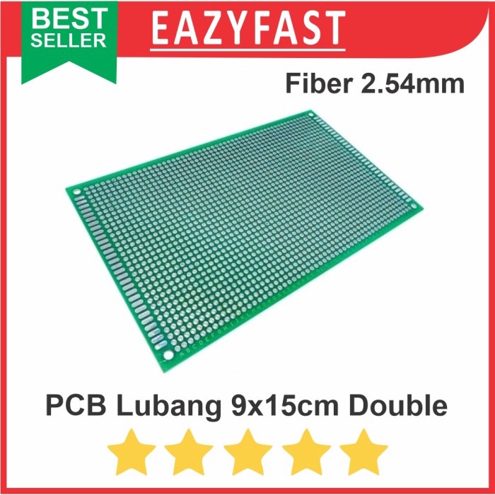 Jual PCB Lubang IC 9x15 9x15cm Double Layer Bolong Titik Matrix Fiber ...