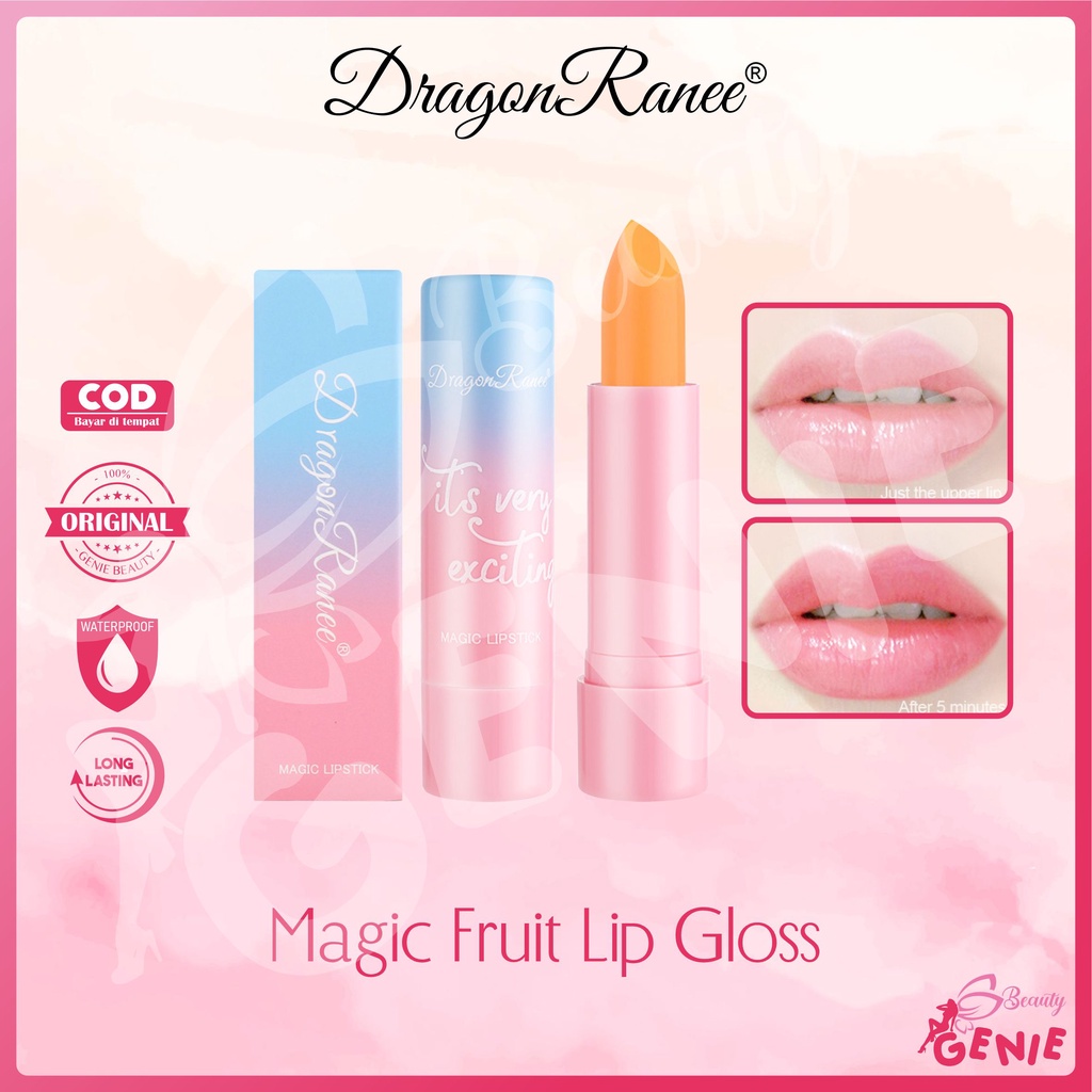 Jual Dragon Ranee Magic Lipstick Thermotropic Lip Gloss Lipbalm Fruit ...