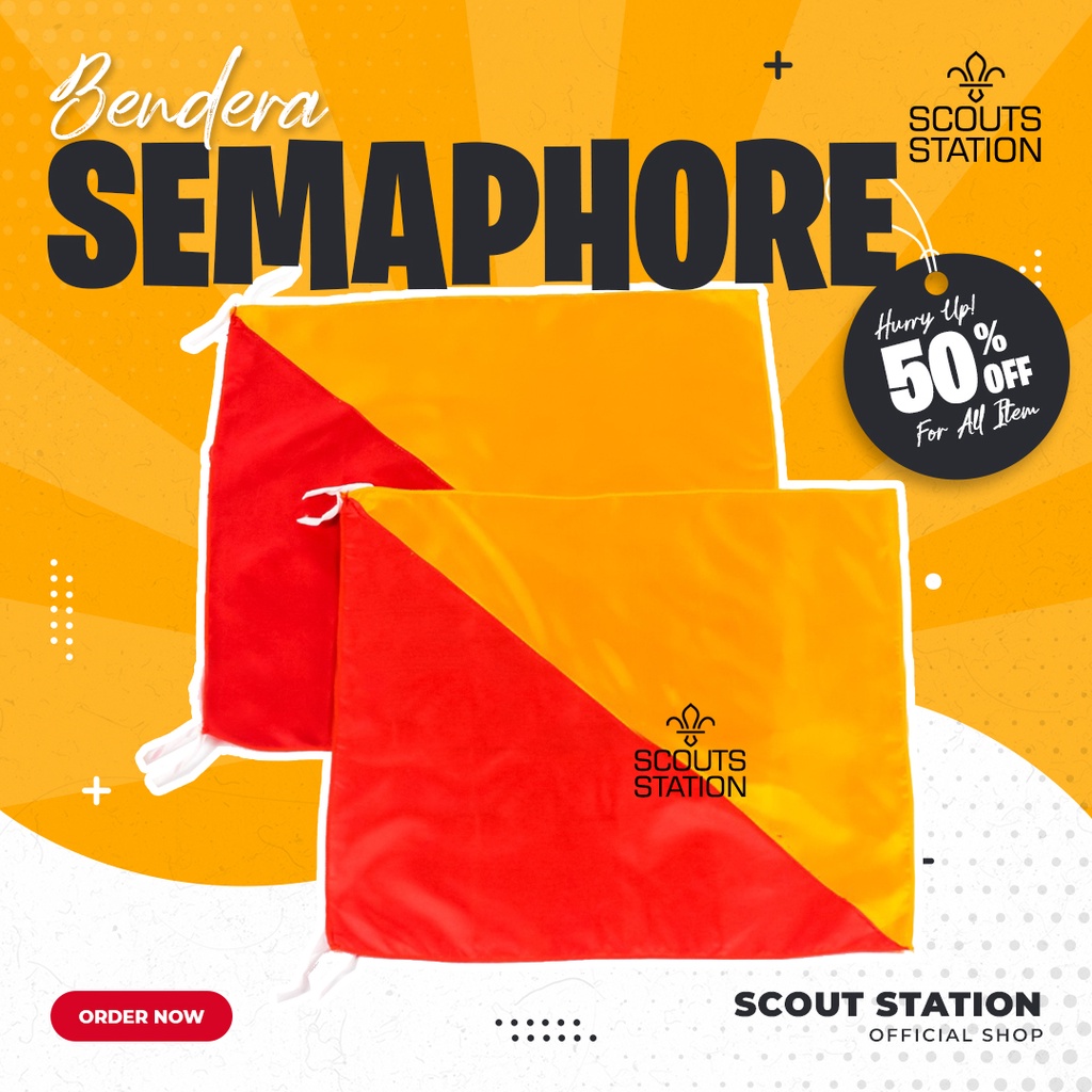 Jual Bendera Semapor / Bendera Semaphore / Semapur / Semafor / halus ...