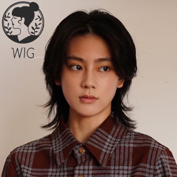 Jual wig rambut pria Others rambut palsu cowok wik rambut pria keren ...