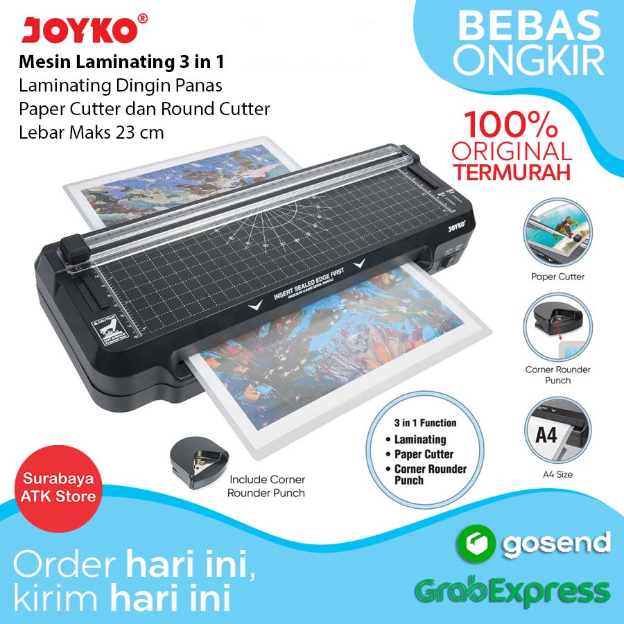 Jual Mesin Laminating Multifungsi 3 in 1 Joyko LM-06 Paper Cutter ...