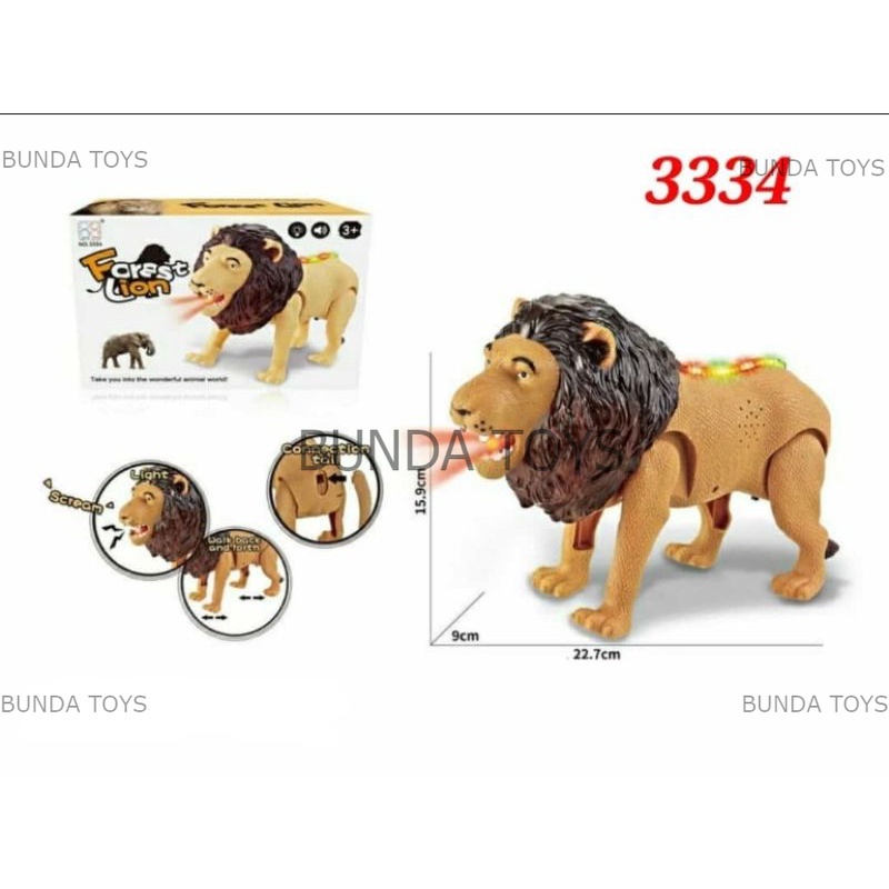 Jual Mainan singa berjalan dan mengaung (pakai baterai) | Shopee Indonesia