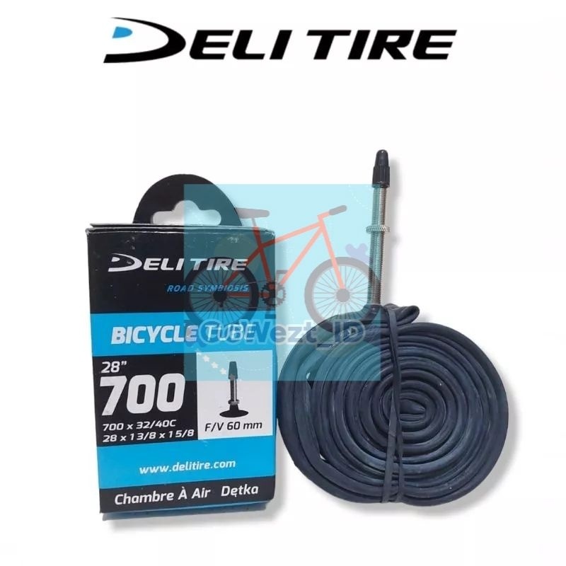 Jual Ban Dalam Sepeda Ukuran 700 x 32 / 35 / 38 / 40 c Swallow Deli Tire FV Pentil Presta 6 cm ...