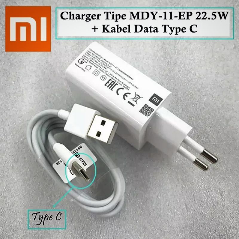 Jual Original Charger Xiaomi Type C 22W Redmi Note 7/ 7 pro/ Note 8/ 8 ...