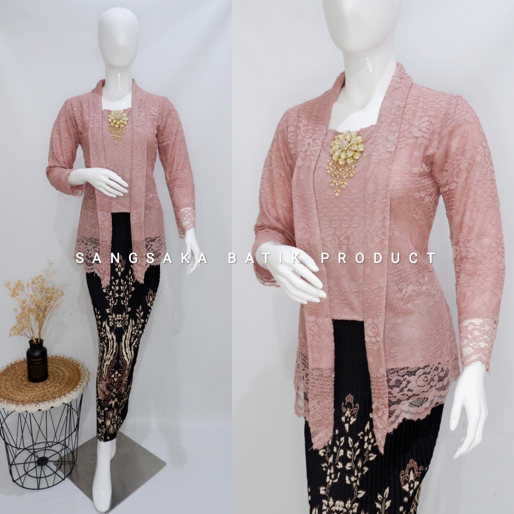 Jual Kebaya Kutu Baru / Kebaya Tunik / Tunik Brokat / Kebaya Modern / Kebaya tile / Kebaya ...
