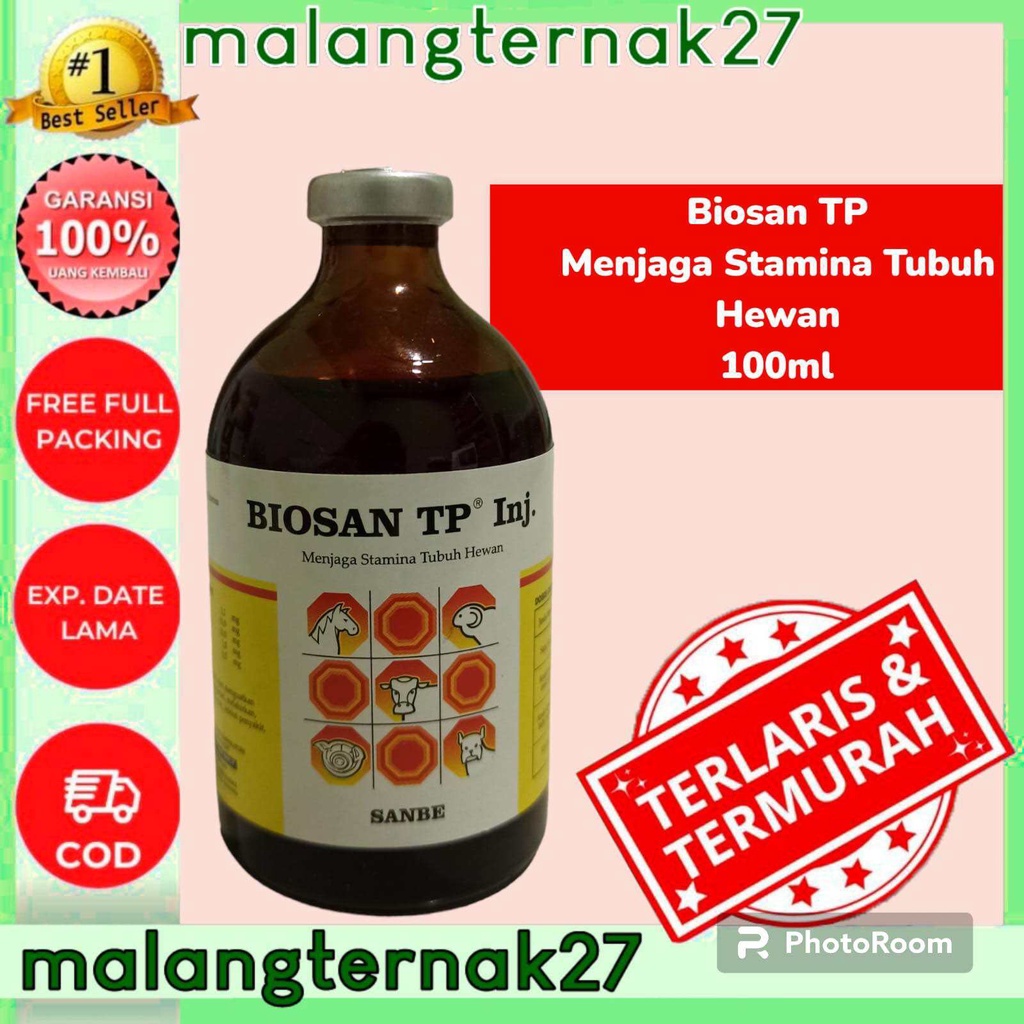 Jual Biosan TP 100ml biodin 100ml ATP penguat otot meningkatkan daya ...