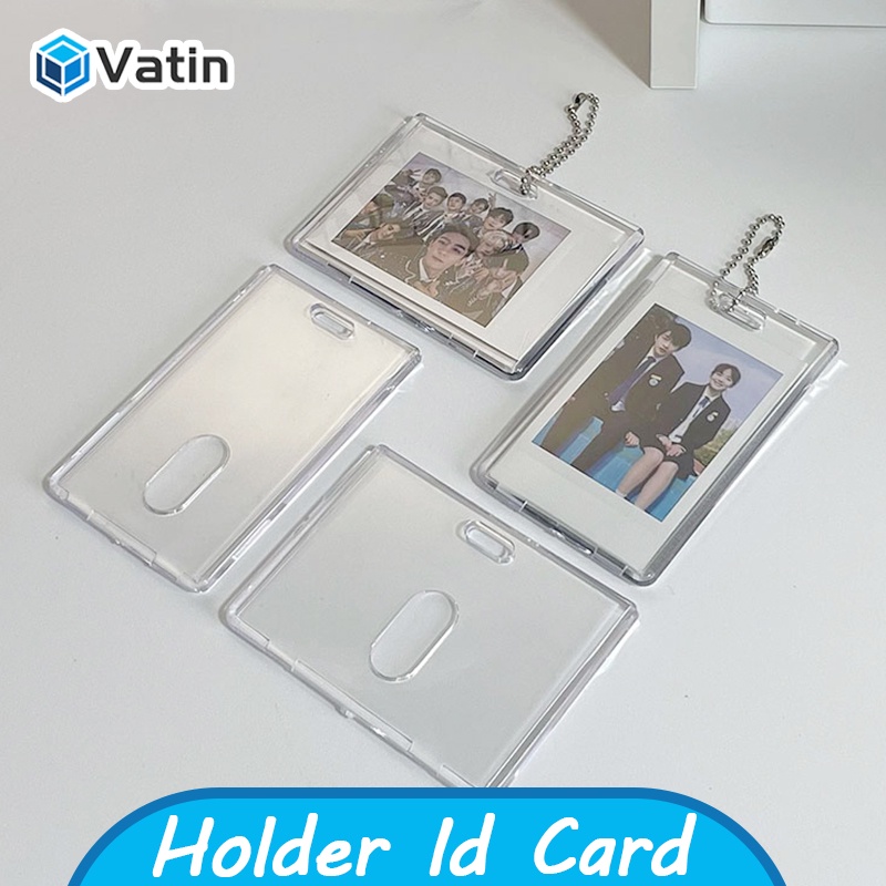 Jual Holder Id Card Acrylic Id Card 2 sisi Tempat Kartu Id Card Member ...