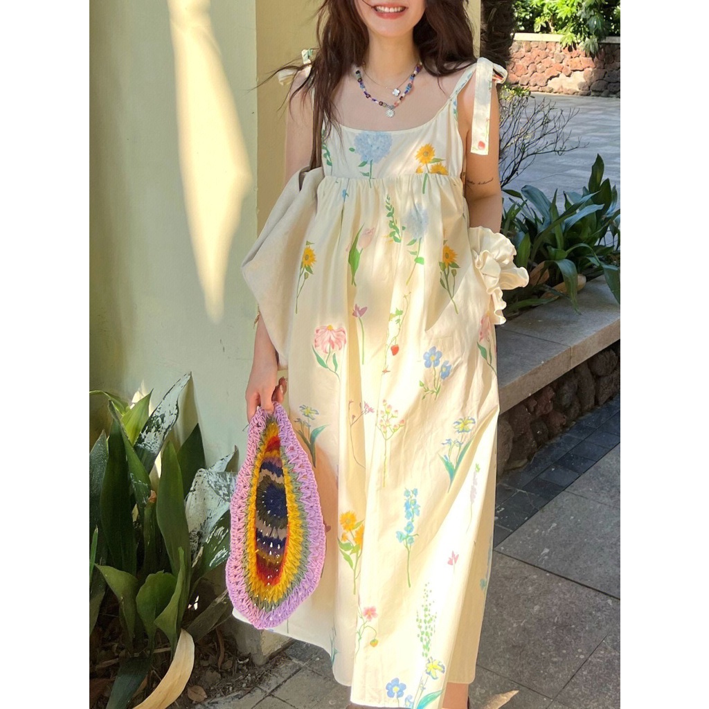 Jual [ COD ] Aroana Dress Bunga Liburan Pantai untuk Wanita Rok ...