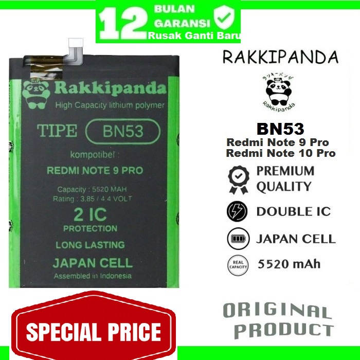 Jual Batre Batrai Baterai BN53 Redmi Note 9 Pro / Note 10 Pro Ori ...