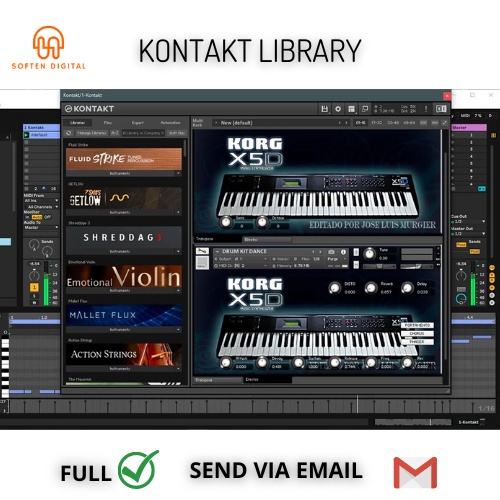 Jual BL Sounds KORG X5D library libraries preset KONTAKT WiN-MAC ...