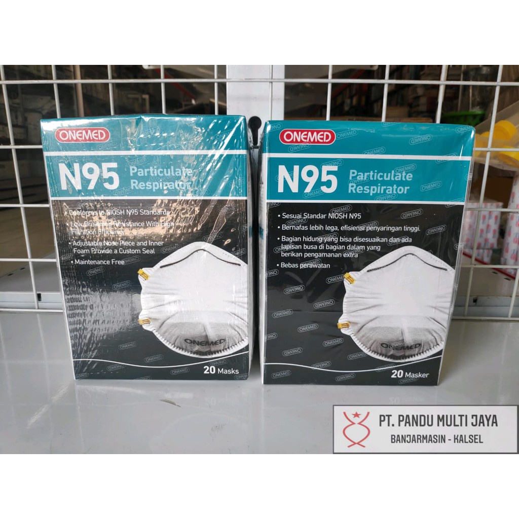 Jual ONEMED - Masker N95 OneMed Standar NIOSH | Masker Medis Earloop ...