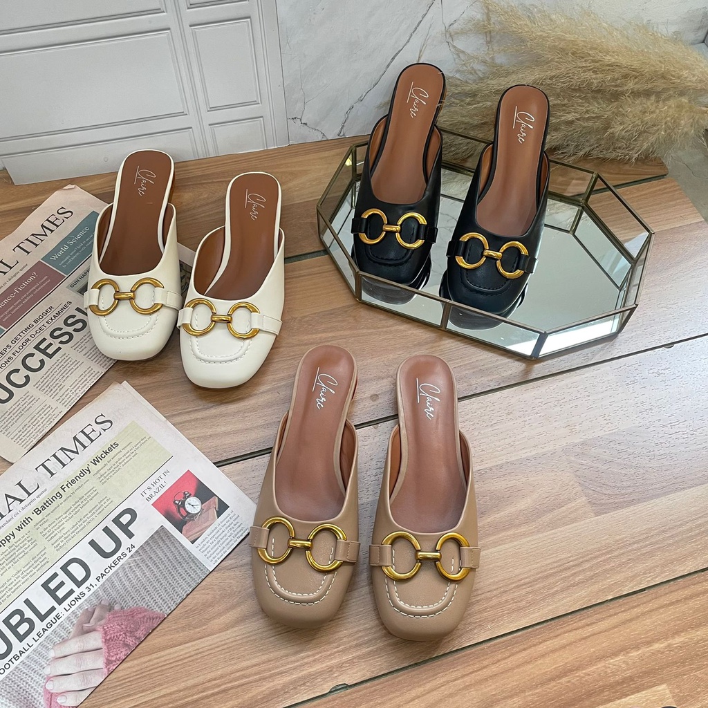 Jual ARABELLA Mule Shoes With Round Buckle Super Hot High Quality ...
