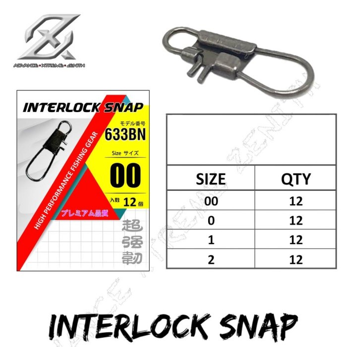 Jual Peniti Pancing/Interlock Snap Pancing ITS AXZ 633BN | Shopee Indonesia
