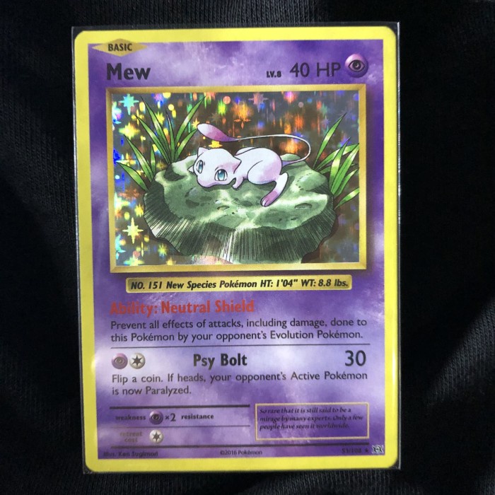 Jual Kartu Pokemon Mew Rare Hologram | Shopee Indonesia