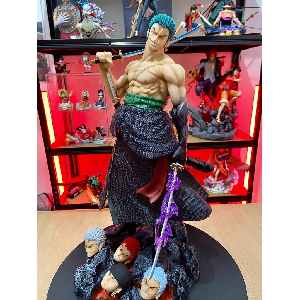 Jual SHP-JF Statue Figure One Piece Roronoa Zorro 50cm Recast - Action ...