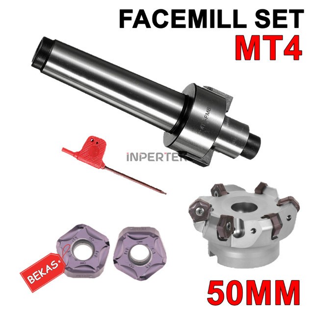 Jual Paket Arbor Set MT4 FMB22 Facemill 50mm Insert PNMU 09/12 Taper ...