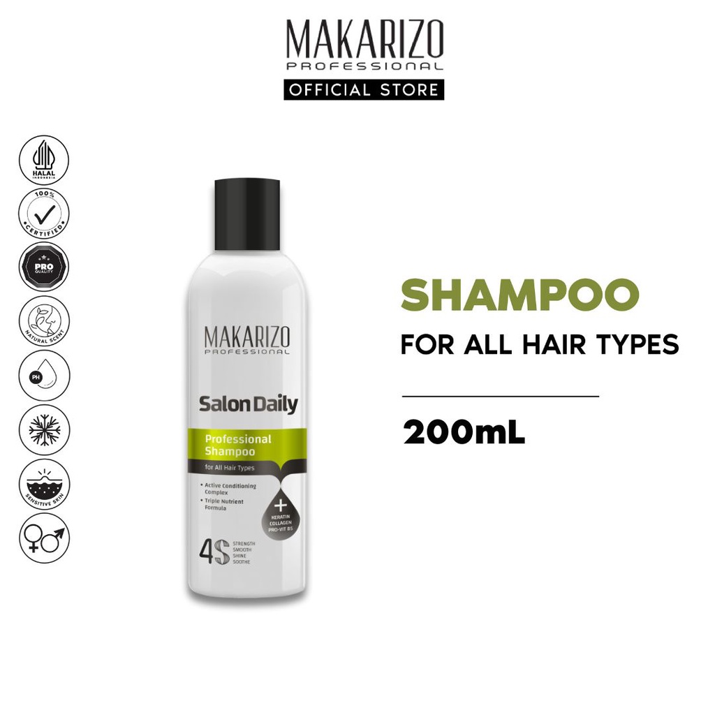 Jual Makarizo Professional Salon Daily Professional Shampoo 200mL ...
