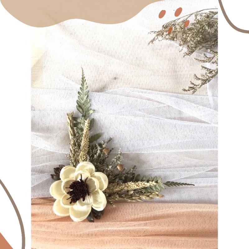 Jual RANGKAIAN BUNGA KERING MAHAR SIAP PAKAI L | Shopee Indonesia