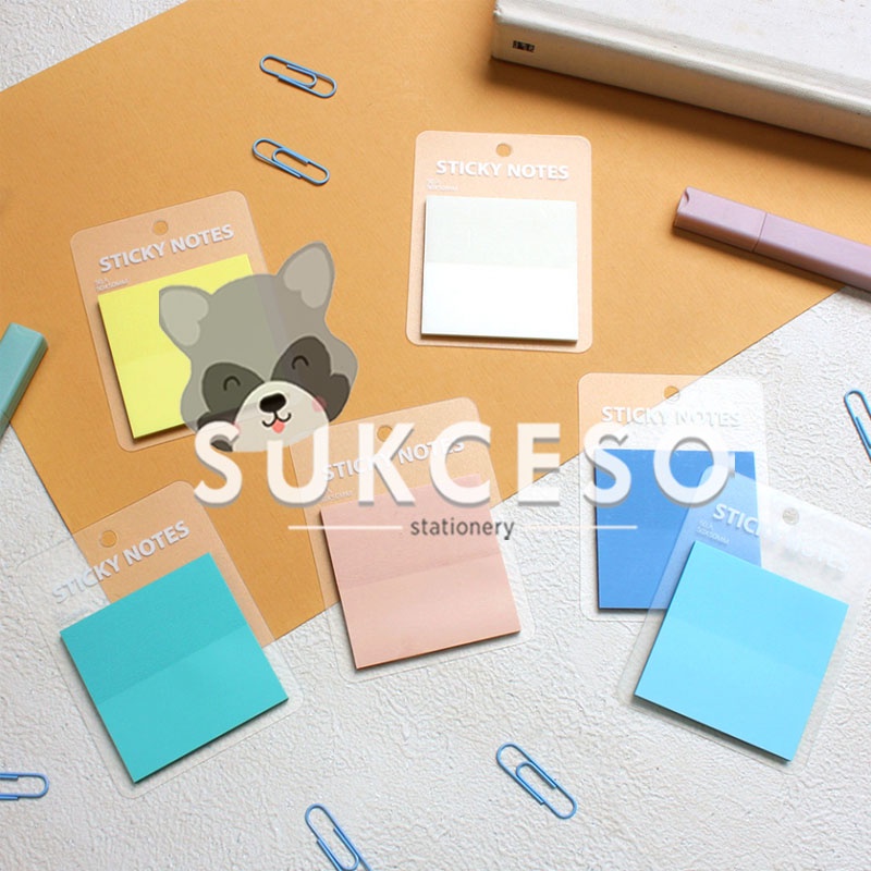 Jual A Colorful Square See-Through Sticky Notes Transparan | Shopee ...