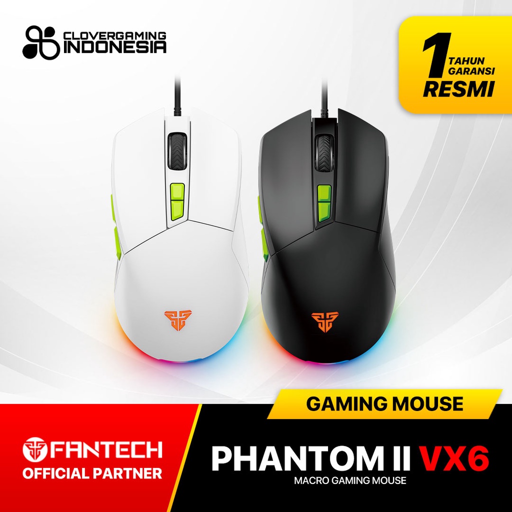 Jual Fantech PHANTOM II VX6 Gaming Mouse Wired Macro 7D | Shopee Indonesia