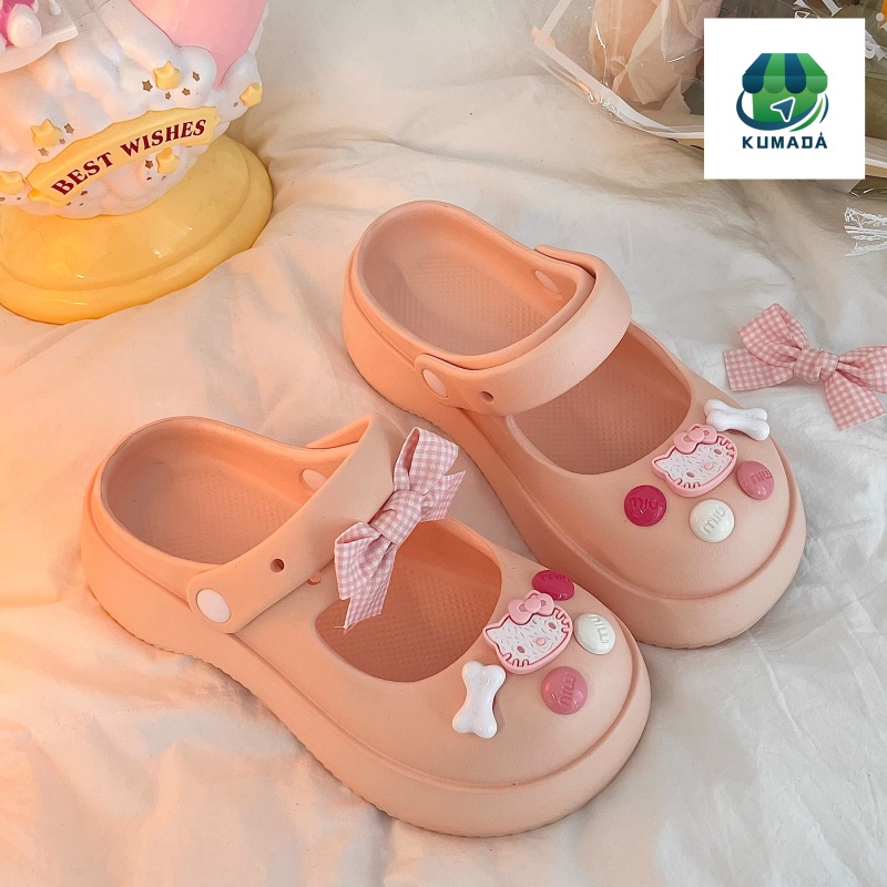 Jual Sepatu Lucu Sandal Baotou Bersol Tebal Kartun Lucu untuk Pakaian ...