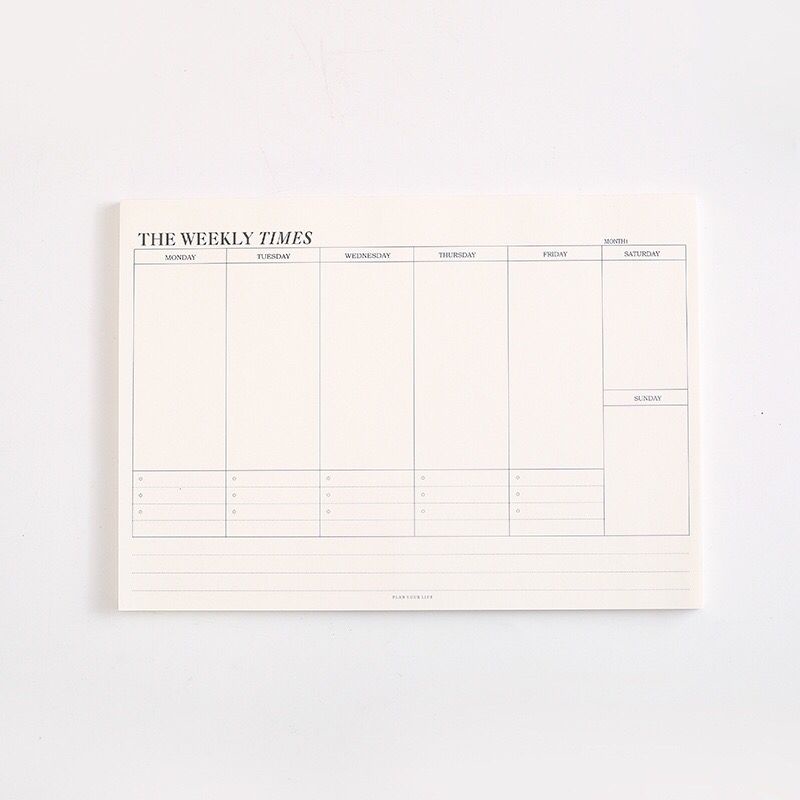 Jual [MILOLI] 30Lembar BOOK DAILY WEEKLY MONTHLY PLANNER DIY Buku ...