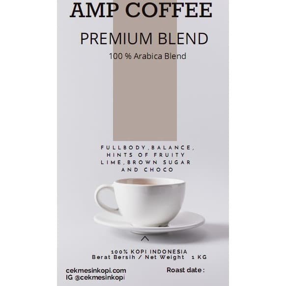Jual AMP Roastery Premium Blend Coffee 1 KG | Shopee Indonesia