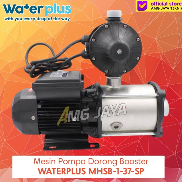 Jual Pompa Booster Multistage Waterplus MHSB-1-37-SP Completed Set Original | Shopee Indonesia