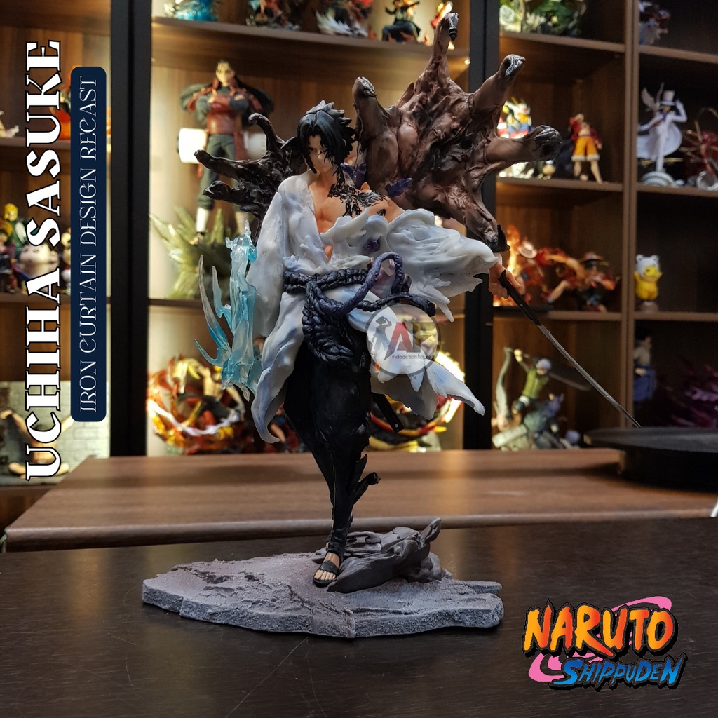 Jual Statue Naruto Uchiha Sasuke Iron Curtain Studio Design Recast ...