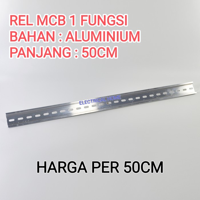 Jual REL MCB ALUMUNIUM 1 FUNGSI DIN RAIL MCB PANJANG 50CM | Shopee ...