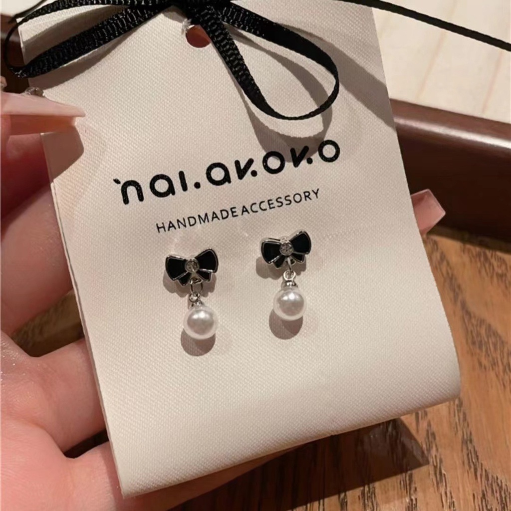 Jual Anting mutiara pita hitam | Shopee Indonesia