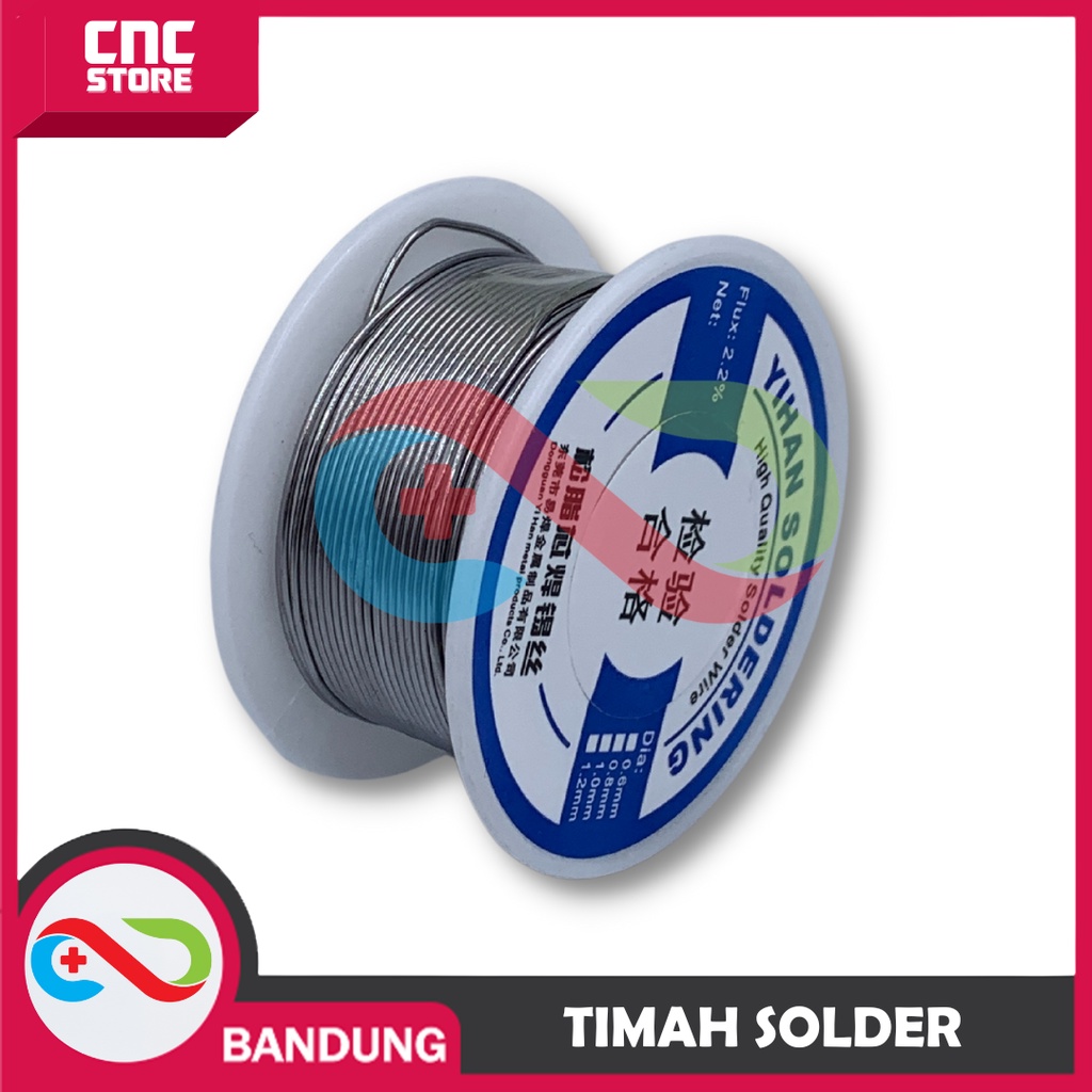Jual TIMAH SOLDER ROLL KECIL YIHAN DIAMETER 0.8 1 ROLL 3.5 METER 3.5M ...